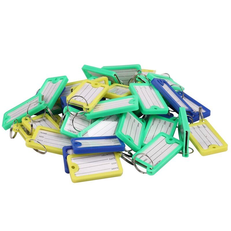50 X Plastic Sleutel Tag Identificatie Tag – Vicedeal