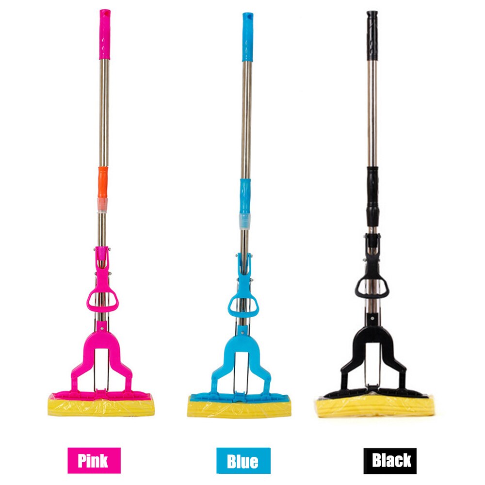Hand Wash Free Absorbent Sponge Mop with Stainless... – Grandado