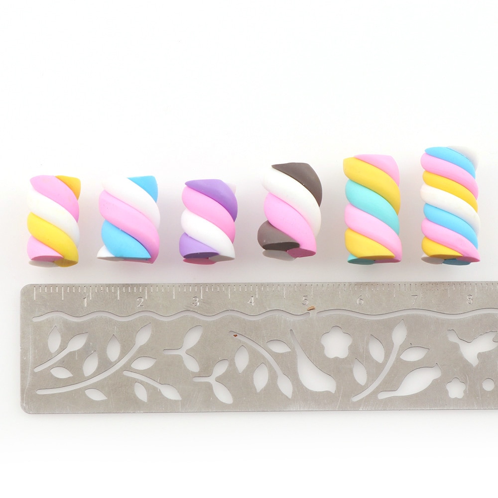 10pc Mixed colour Soft clay marshmallow candy Poly... – Vicedeal