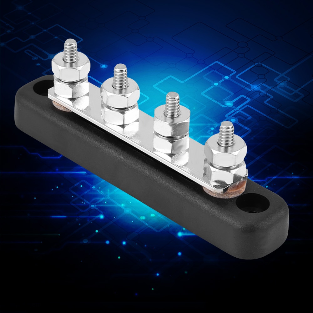 100A AC 300V DC 48V 4 Studs Bus Bar Electric Termi... – Grandado