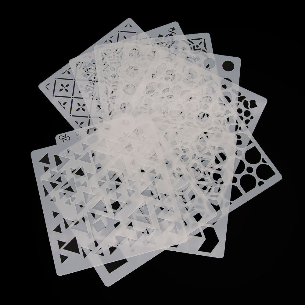 9pcs 14.1cmx13cm Reusable Plastic Painting Templat... – Grandado