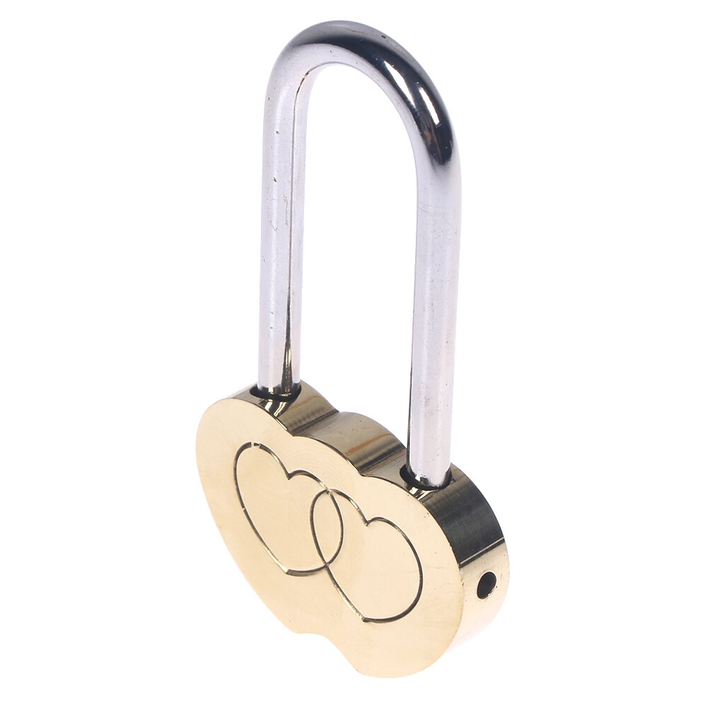 1X Fine Padlock Love Lock Engraved Double Heart Va... – Grandado