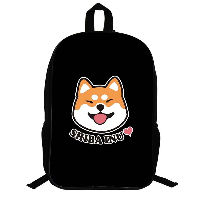 14.5 Inch School Bags Cute Shiba Inu Backpack for ... – Vicedeal