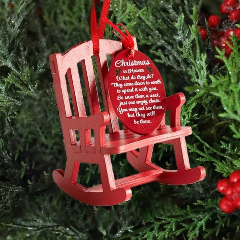 Small Rocking Chair Christmas Decoration Christmas... – Vicedeal