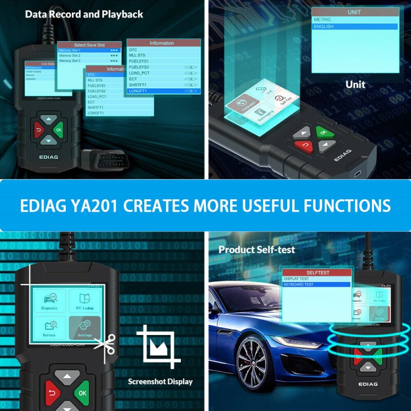 LCD Display Automobile Fault Detector Automotive S... – Grandado