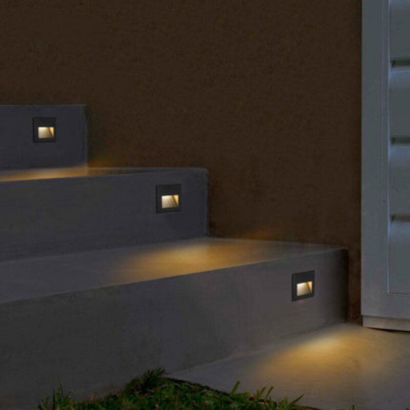 modern led step light waterproof outdoor stair lig... – Grandado
