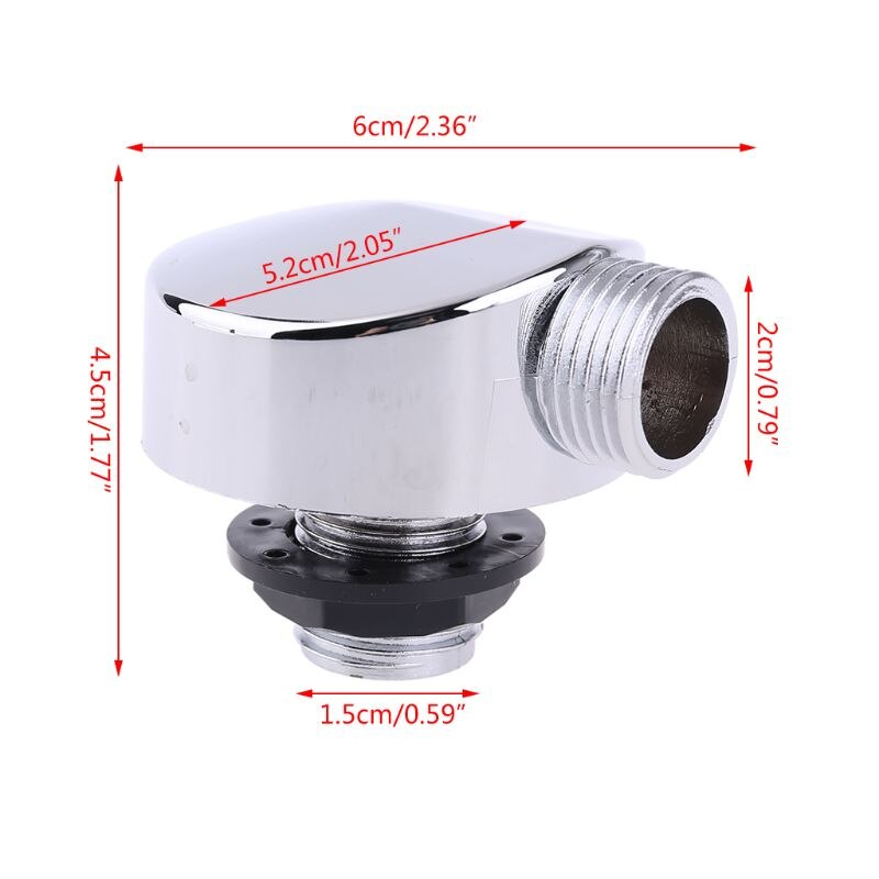 Chromed Plastic Shower Connector Bathtub Shower Ca... – Grandado