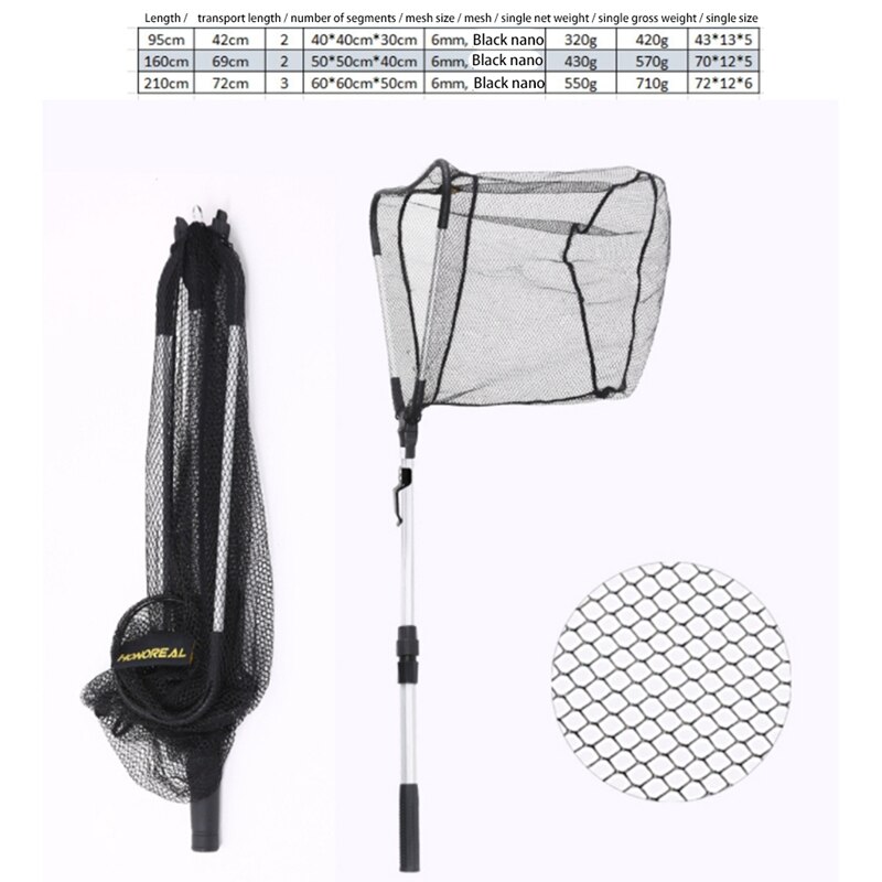 HONOREAL Extensible Fishing Net Dipnet Foldable Ha... – Grandado