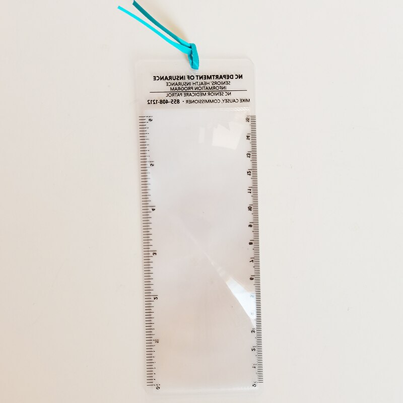 5Pcs 3X Lens Fresnel Magnifier Bookmarks& Ruler Re... – Grandado