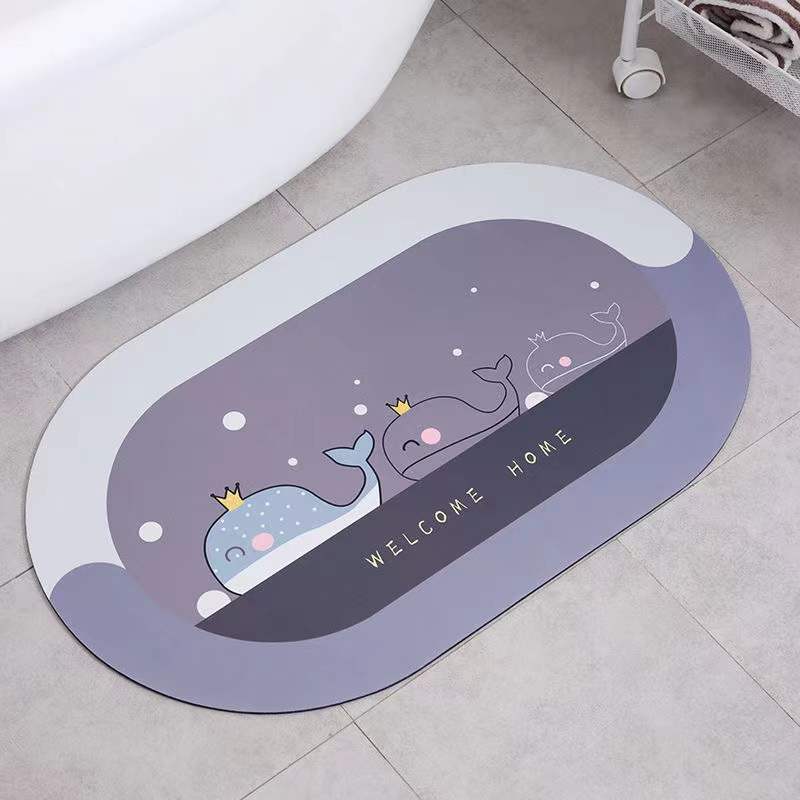 Cartoon Cute Bathroom Absorbent Pad Carpet Soft Di... – Grandado