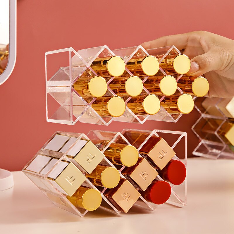 10 Lattices Fish Shape Lipstick Organizer Stand or... – Vicedeal