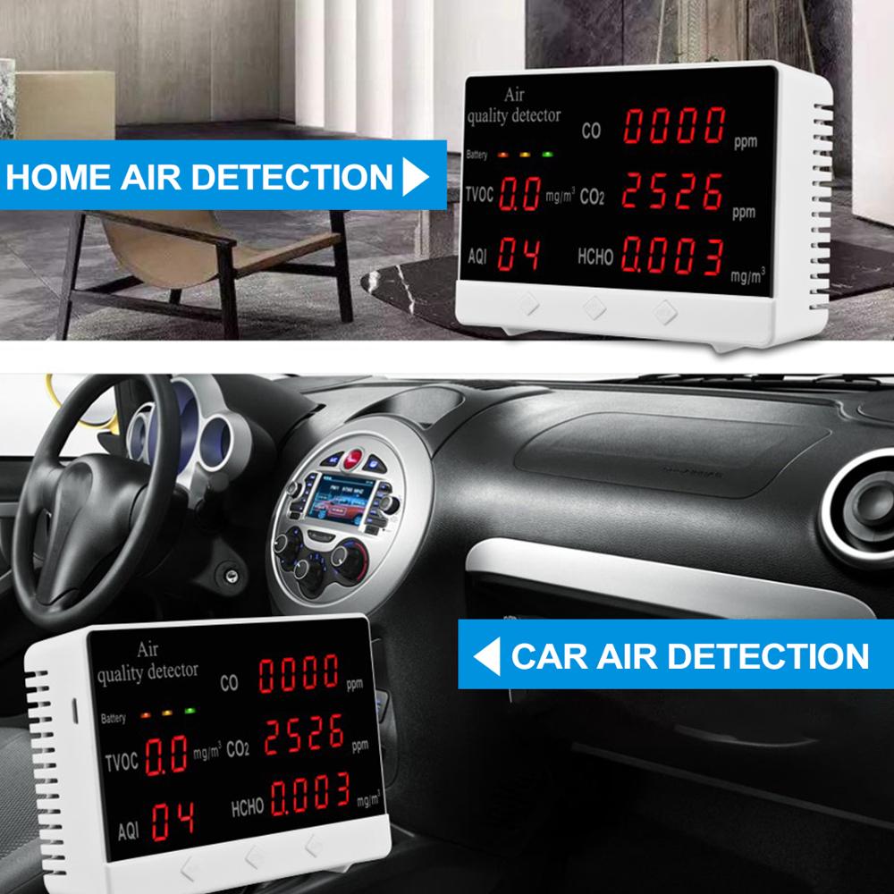 Digital CO CO2 HCHO TVOC Detector Air Analyzer Mon... – Grandado