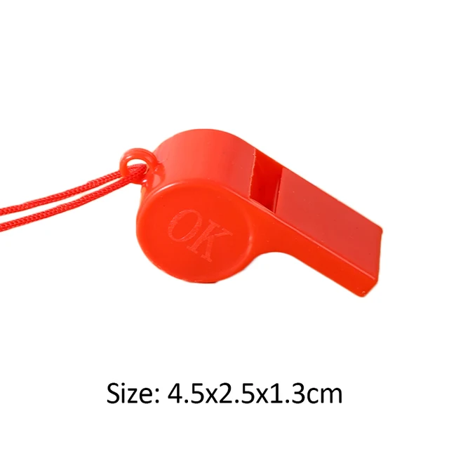 Mini Plastic Whistle with Rope for Kids Football S... – Grandado