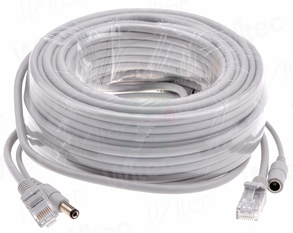 Network LAN Cable and Power Line 2 in 1 for Securi... – Grandado