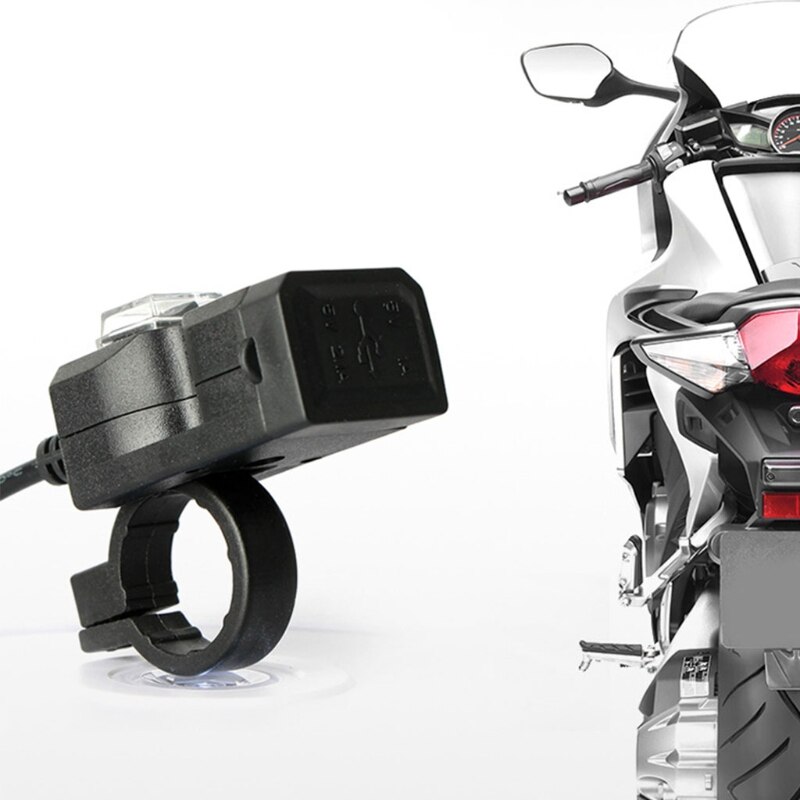 Dual USB Port 12V Waterproof Motorbike Motorcycle ... – Grandado