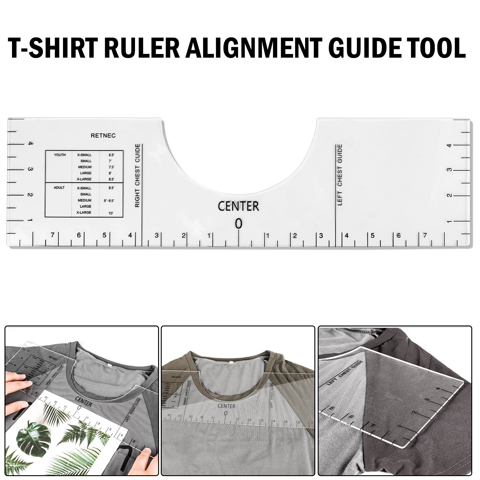 T-Shirt Ruler Guide Vinyl T-Shirt Sublimation Desi... – Grandado