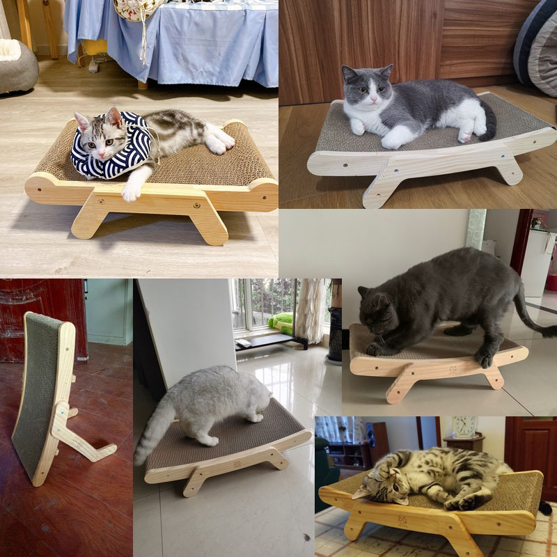 Solid Wood Anti Cat Scratcher Cat Scratch Board Ki... – Grandado