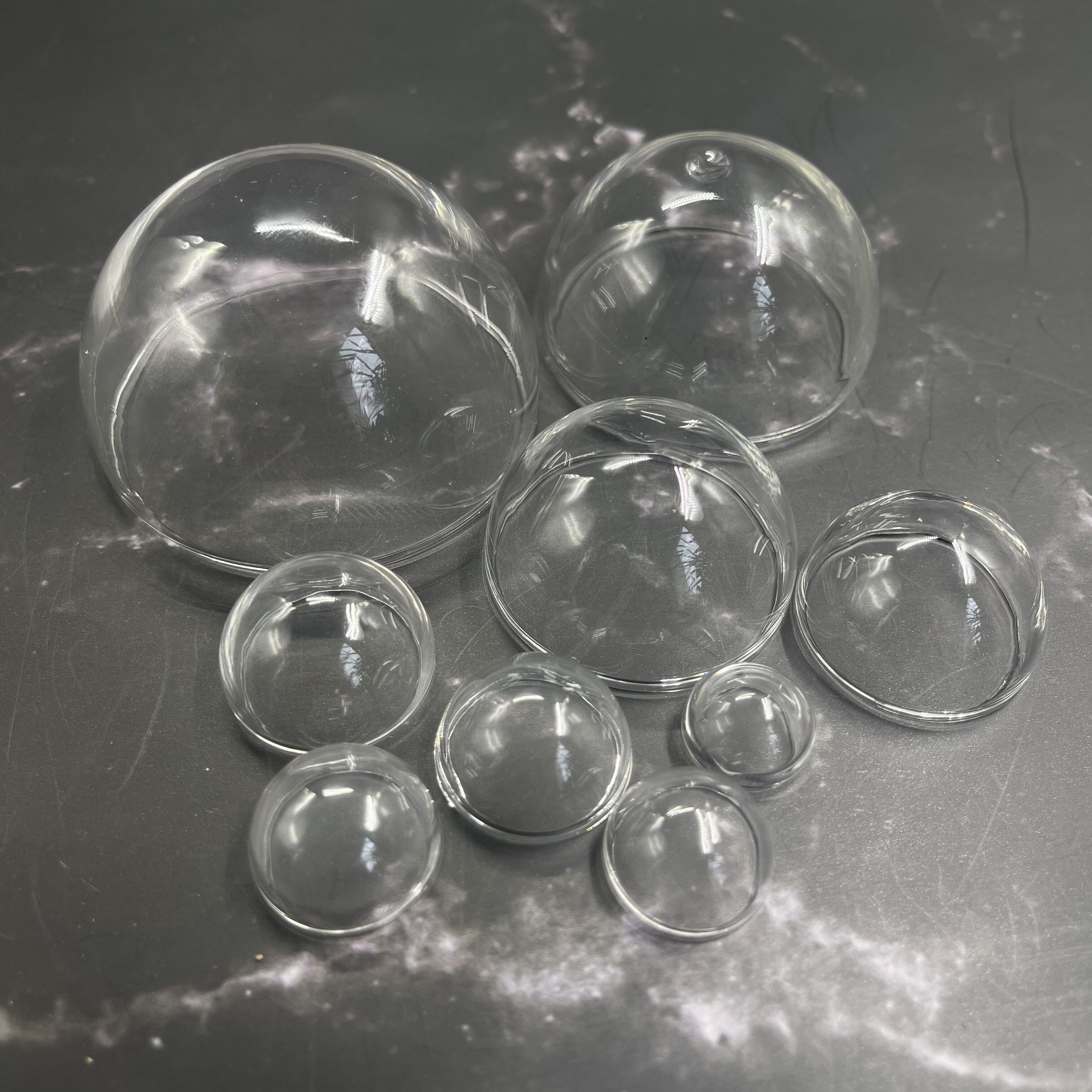 1pc 12-70mm Hemisphere half glass globe cover dome... – Grandado