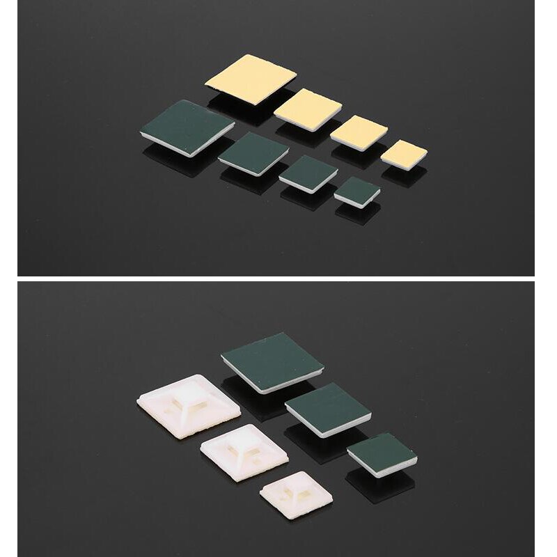 1000 PCS Plastic Adhesive Rectangle Wire Tie Cable... – Grandado