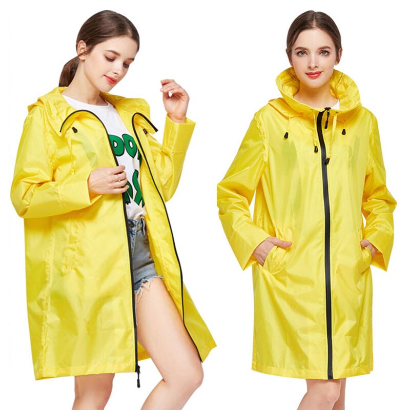 Waterproof Yellow Raincoat Women Ladies Girls Outd... – Grandado