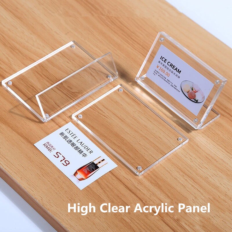 90*60mm Magnetic Slant Back Desk Acrylic Sign Hold... – Grandado