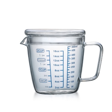 Heat Resistant Glass Measuring Cup, Milk/Creamer/T... – Grandado