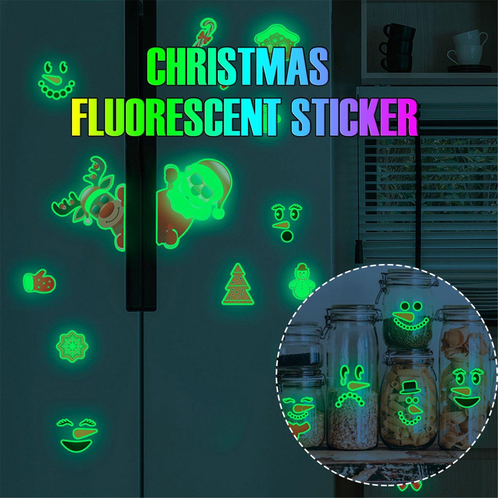 DIY Luminous Wall Sticker Christmas Luminous Fridg... – Vicedeal