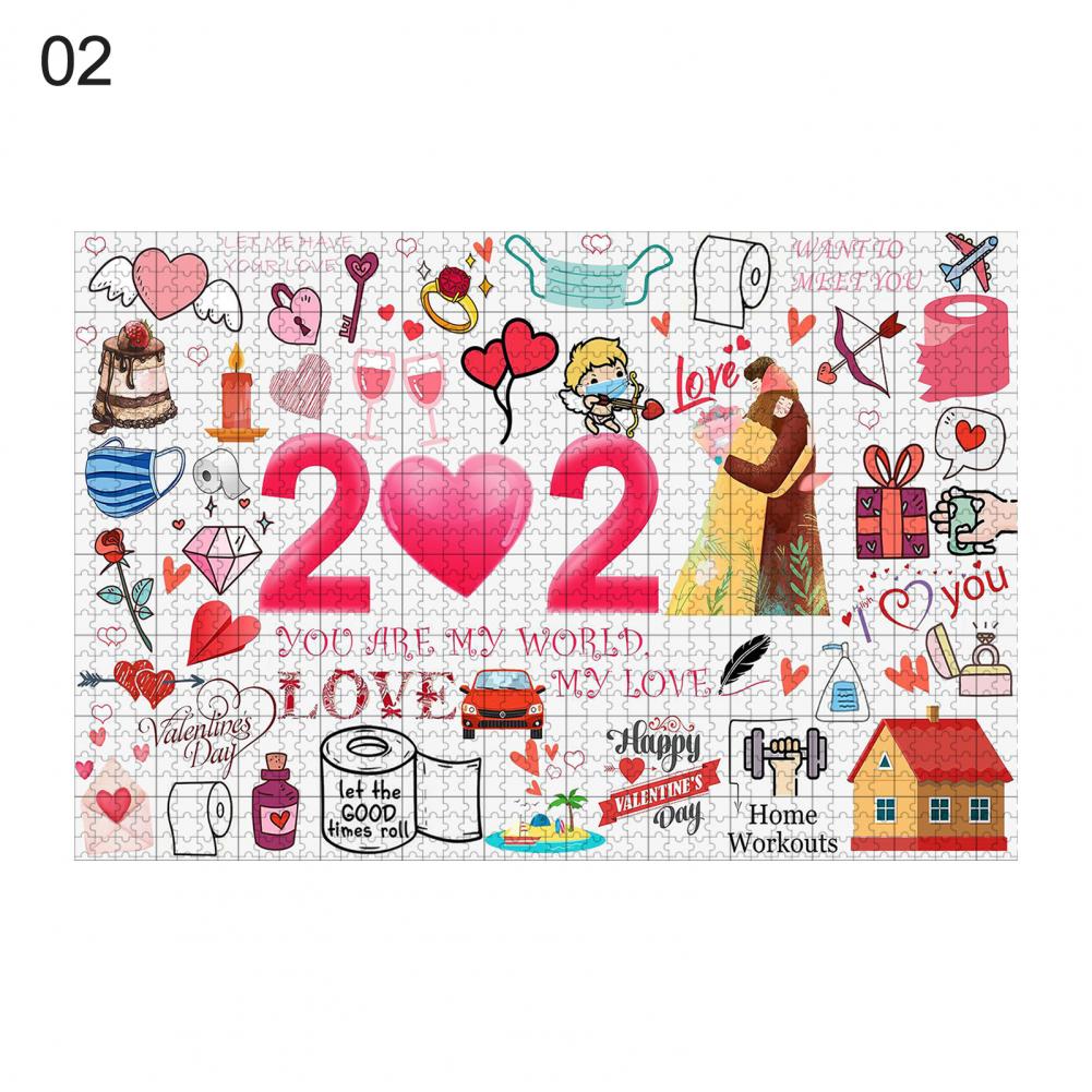 1000Pcs /1 Set Matching Puzzle Love Valentine Day ... – Grandado