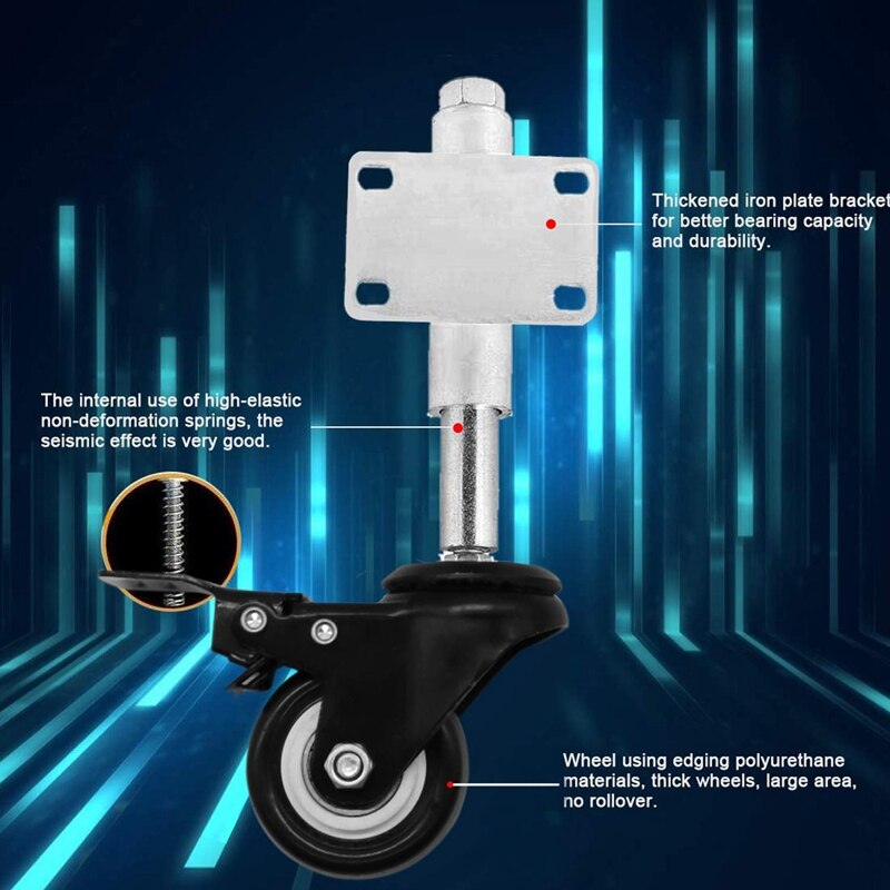 3Inch Manganese Steel Gate Wheel PU Spring Loaded ... – Vicedeal