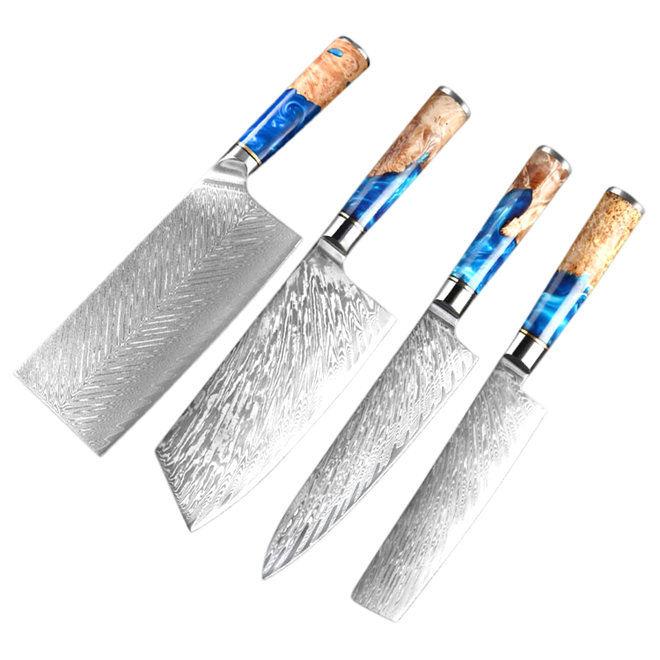 Kitchen Knives Set Chef Knife Damascus Steel High ... – Vicedeal