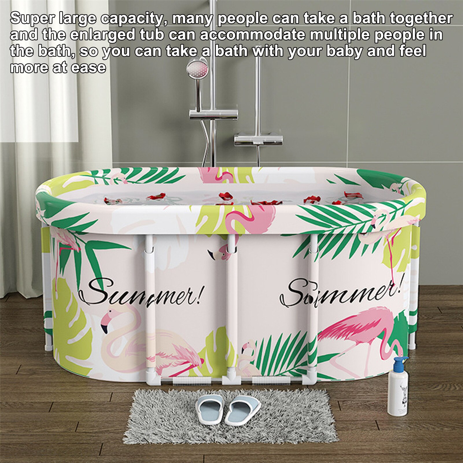 Foldable Bathtub Adult Child Bath Tub Full Size Po... – Grandado