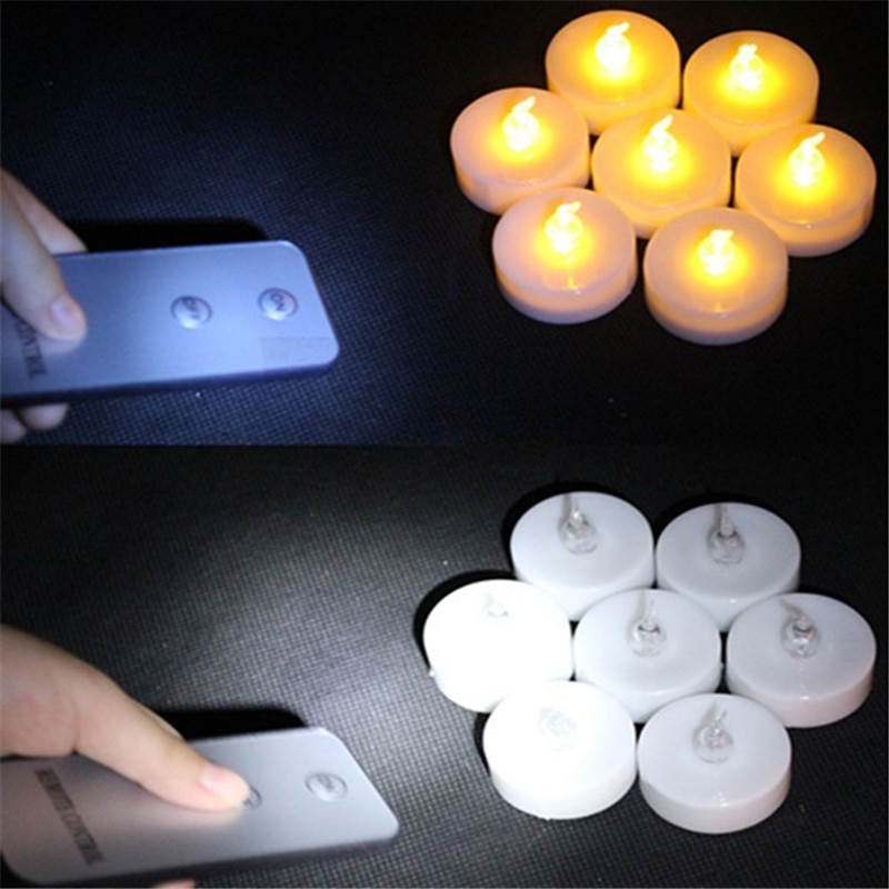 Pack of 6 elektroniska led ljus flimrande värmelj... – Grandado
