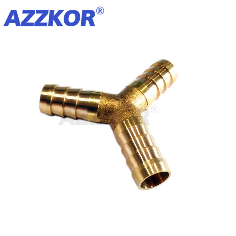 1 pc messing pagode y-type tee ledd pneumatisk treveis drivstoff vann ...