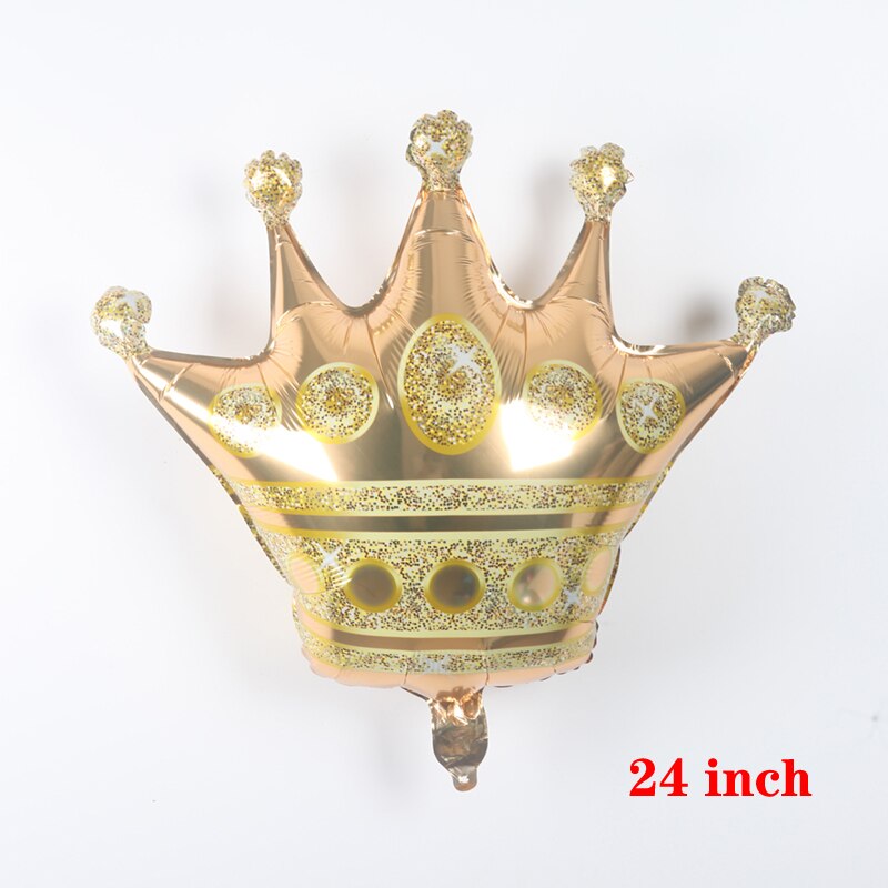 1Pc Grote Prinses Kroon Ballon Goud Rose Goud Roze... – Grandado