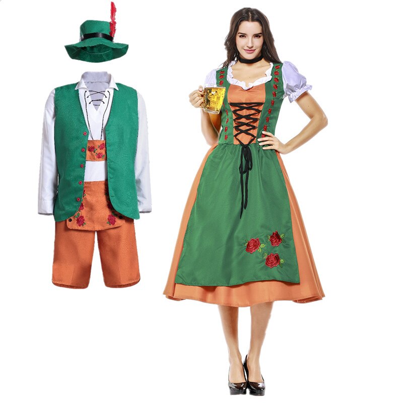 Men Women German Oktoberfest Costume Bavarian Trad... – Vicedeal
