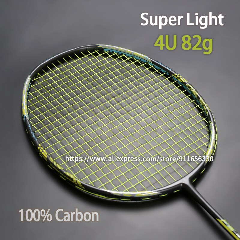 Licht Gewicht 4U 84G Carbon Fiber Badminton Racket... – Grandado