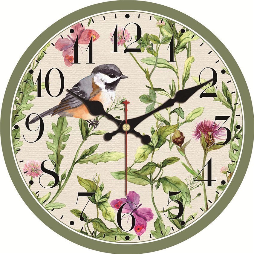 WONZOM Vintage Wall Clock Bird Relogio De Parede L... – Grandado
