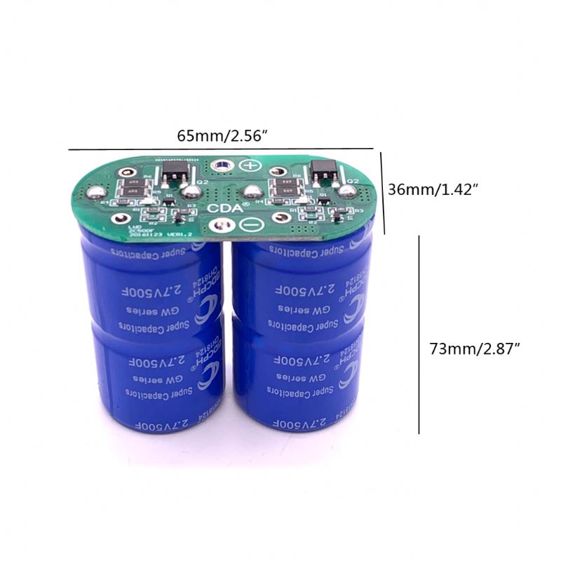 2 Stuks 2.7V 500F Super Farad Condensator Enkele R... – Vicedeal