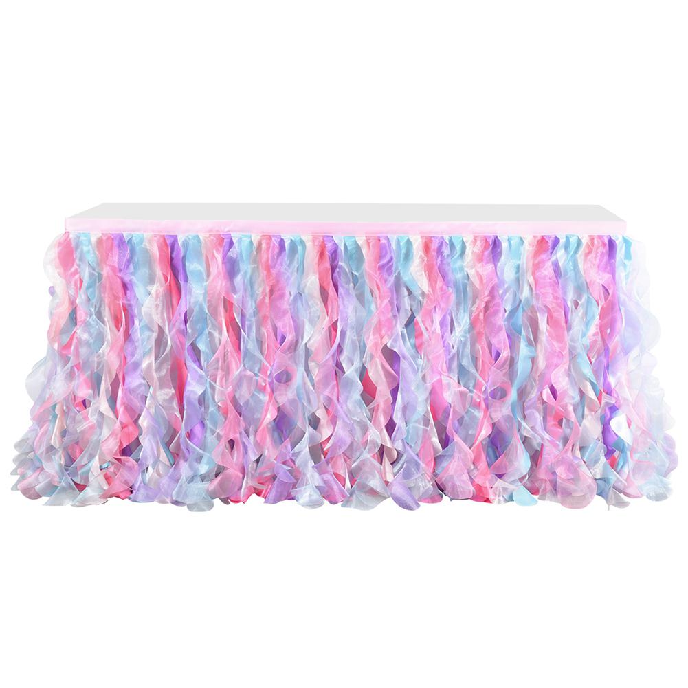 AsyPets Curly Willow Table Skirt Tulle Ruffle Tabl... – Vicedeal