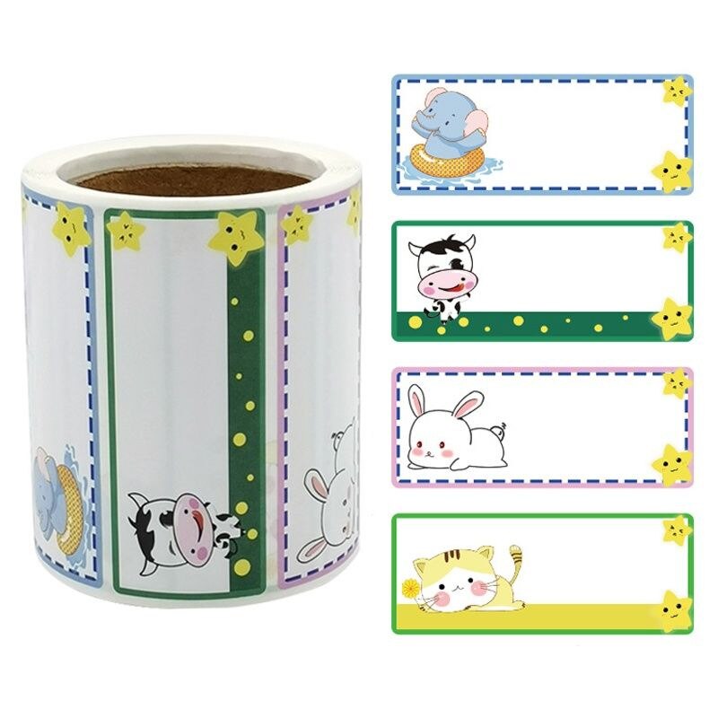 300 Pcs Leuke Cartoon Naam Stickers Roll Classific... – Vicedeal