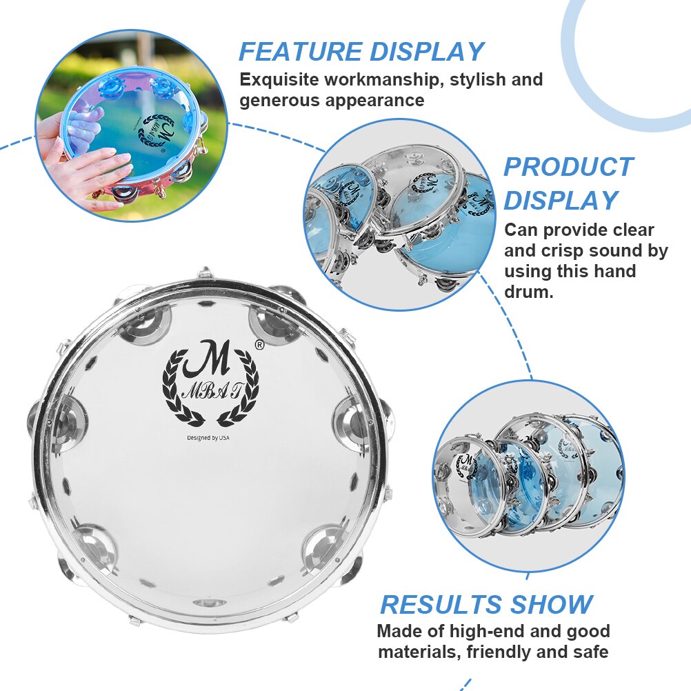 1Set Bell Drum Percussion Hand Drum Percussion Ins... – Vicedeal