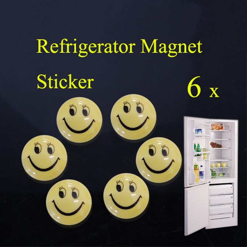 Round Cartoon Smile Face Refrigerator Sticker Frid... – Vicedeal