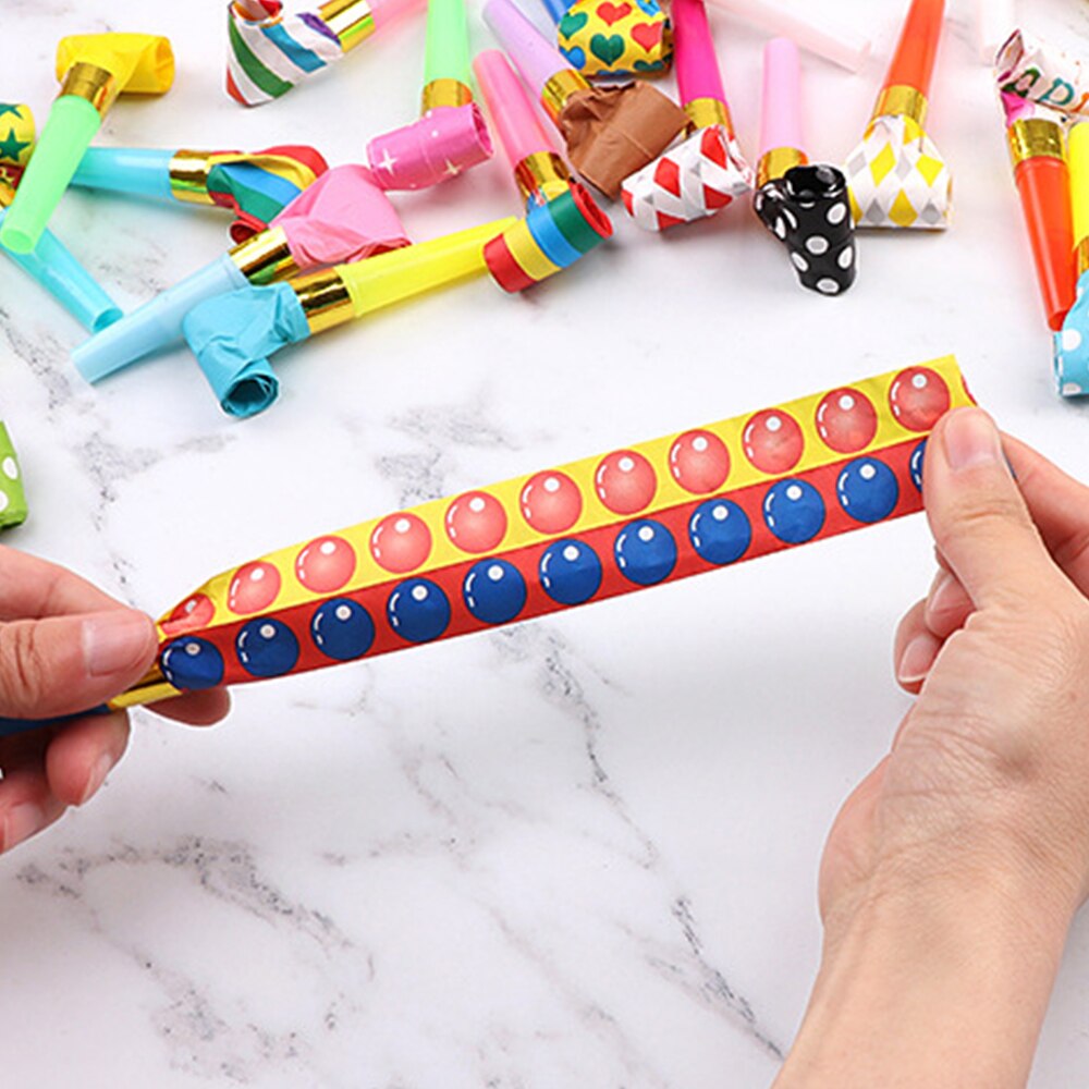 10pcs random color Children Blowing Dragon Whistle... – Vicedeal