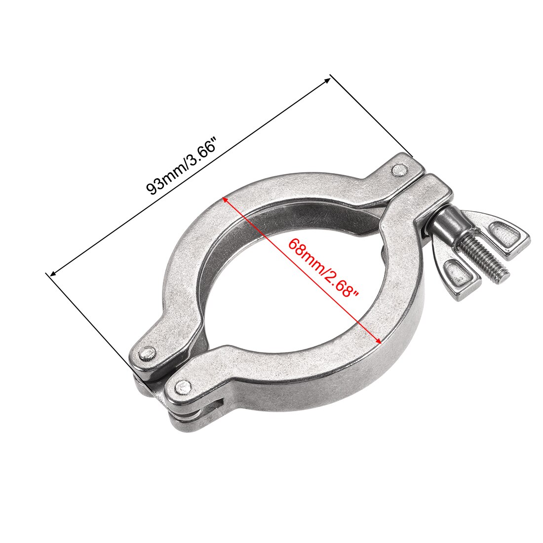 uxcell Sanitary Tri-Clamp 68mm x 47mm Single Pin T... – Vicedeal