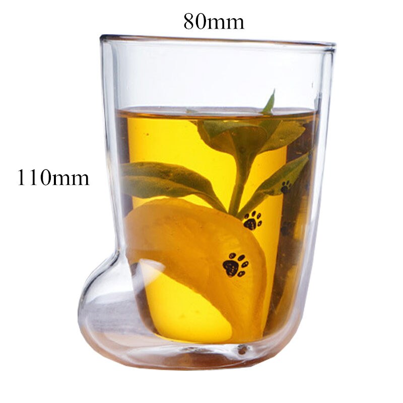 Leuke Kat Poten Glas Tijger Voeters Mok Koffie Mok... – Grandado