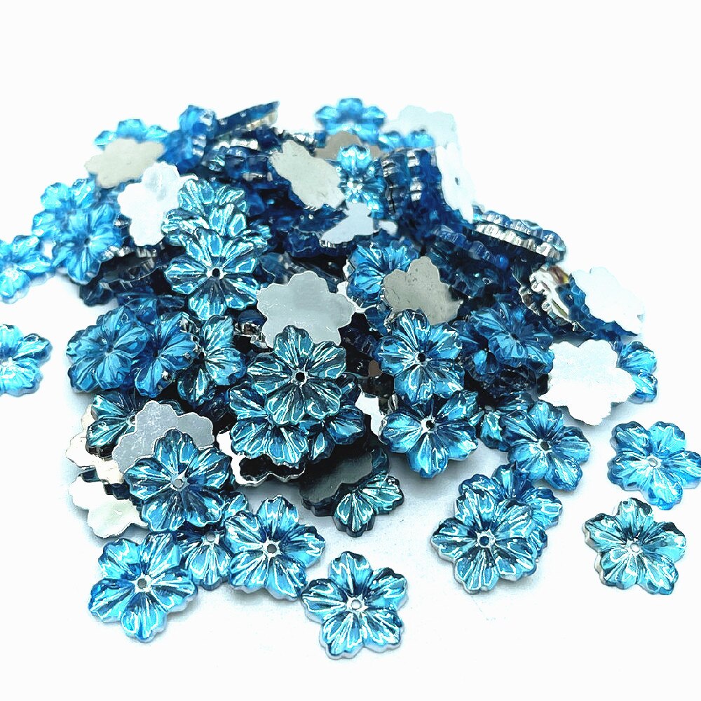 100pcs/Lot 13mm Multicolor Peony Flower Acrylic Rh... – Vicedeal