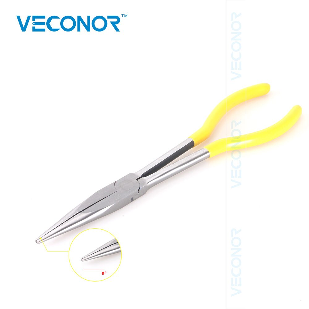 11" Long Nose Pliers Bent Nose Plug Cable Pul... – Grandado