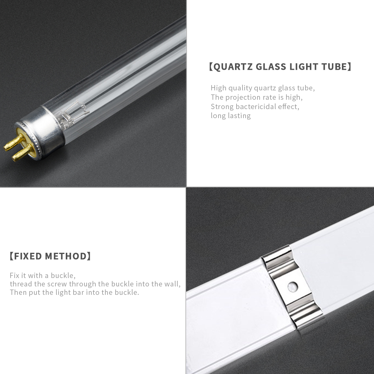 110V 220V 6W 8W UV-C Ultraviolet Quartz Lamp Tube ... – Grandado