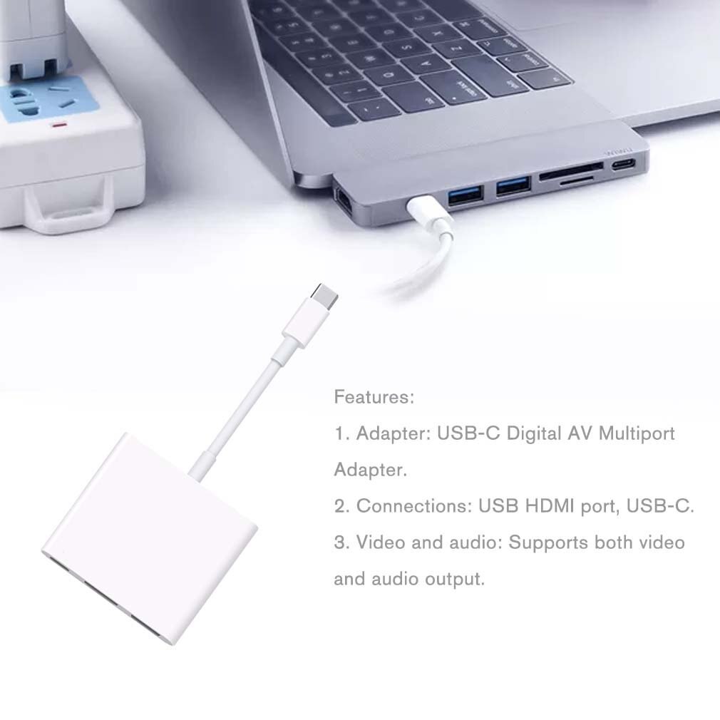 USB-C Digital AV Multiport Adapter USB-C Digital A... – Grandado