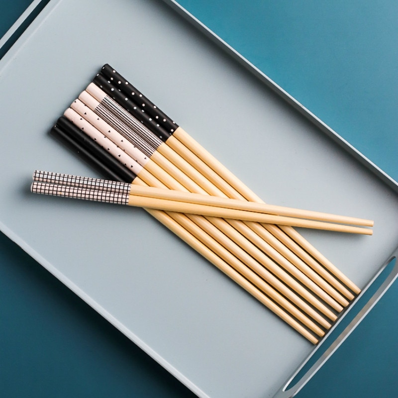 Personality Cute 5 Pairs Sets Chop Sticks Japanese... – Grandado